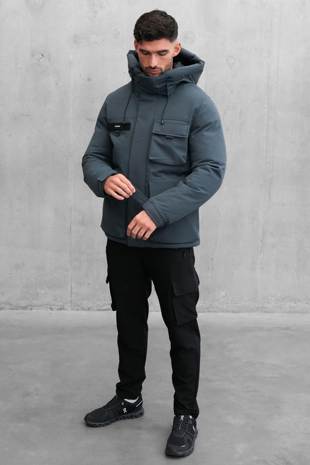 Padded Faux Down Jacket (Grey) | Men's Clothing & Fashion | HisColumn