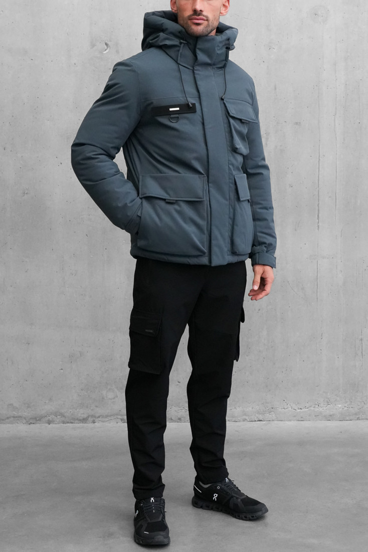 Padded Faux Down Jacket (Grey) | Men's Clothing & Fashion | HisColumn
