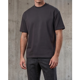 300GSM Heavy-Duty T-Shirt in Grey | Men's Clothing & Fashion | HisColumn