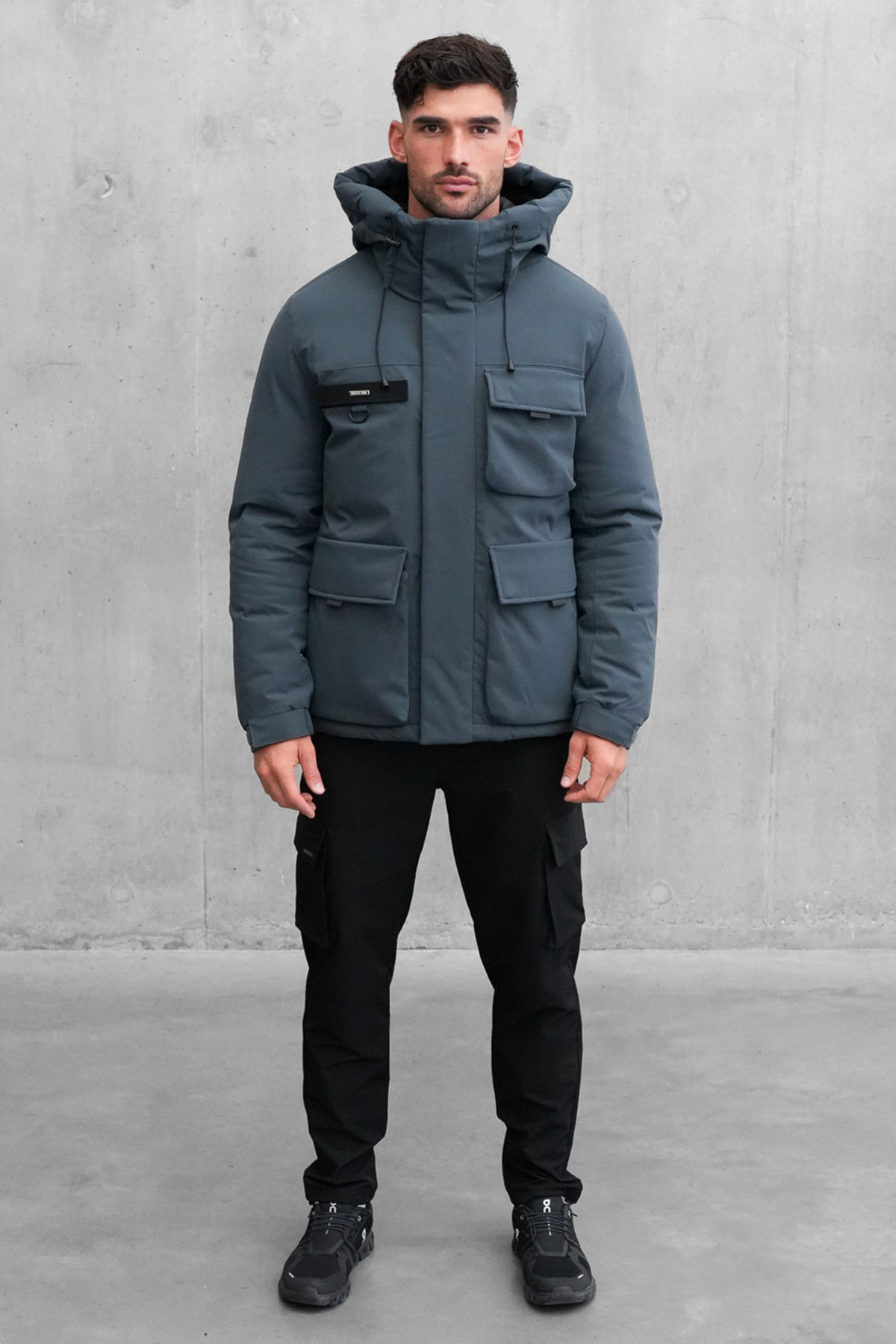 Padded Faux Down Jacket (Grey) | Men's Clothing & Fashion | HisColumn