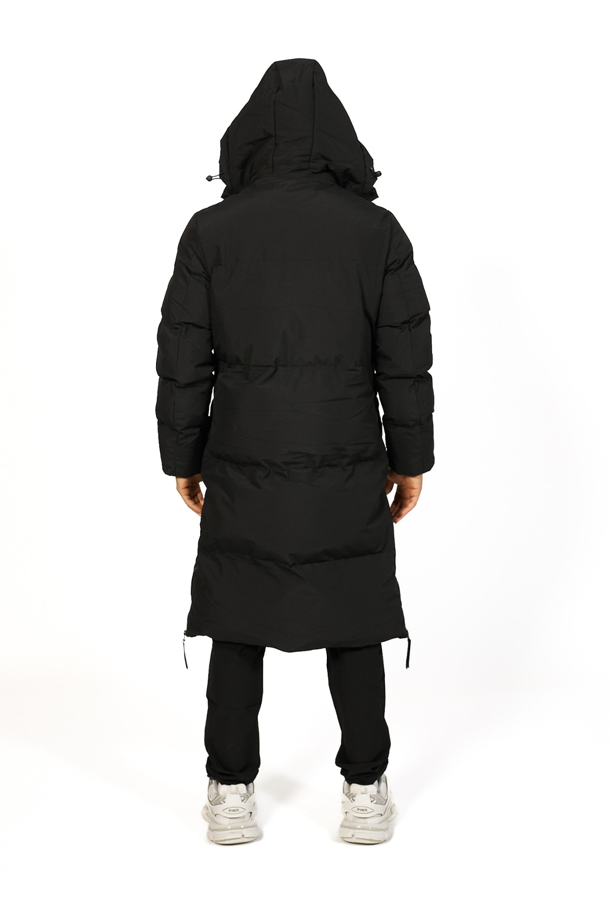 Longline Quilted Jacket in Black | Men's Clothing & Fashion | HisColumn